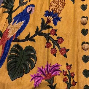 FARM Rio | Dresses | Farm Rio Tropical Tapestry Maxi Dress Parrot Print ...